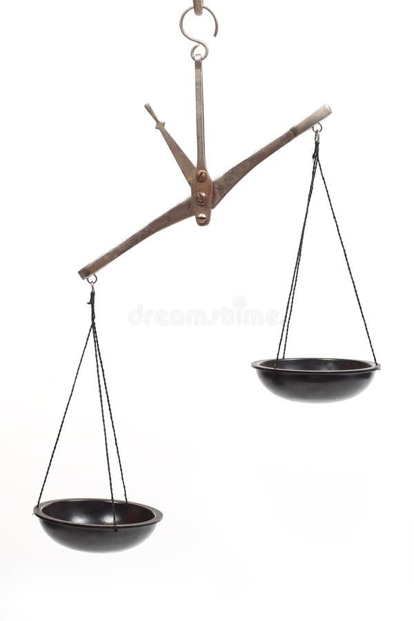 Scales unbalanced stock image. Image of instrument, concepts - 5239109