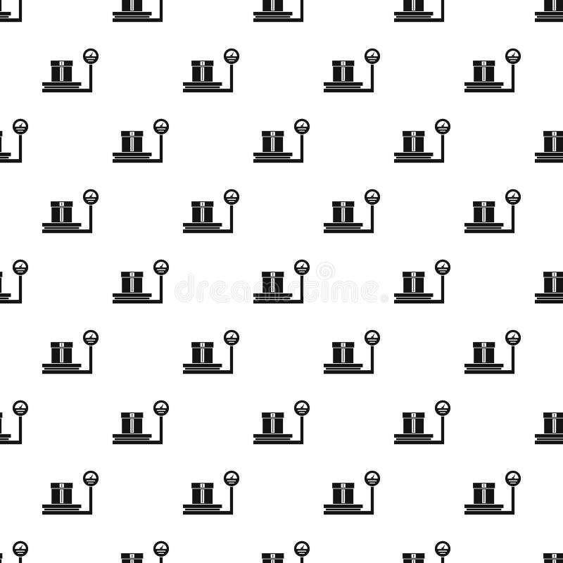 Scales for Weighing with Box Pattern, Simple Style Stock Vector ...