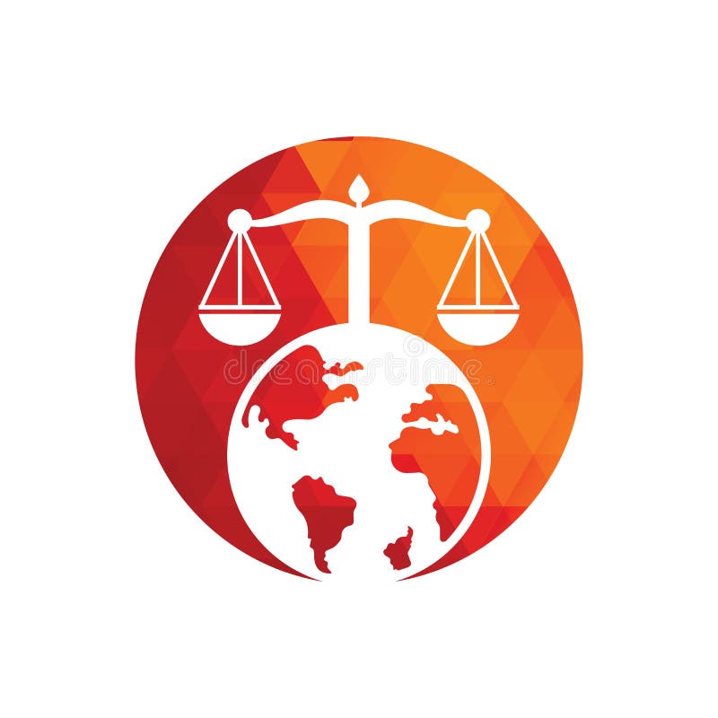 Scales and World Symbol or Icon Stock Vector - Illustration of business ...