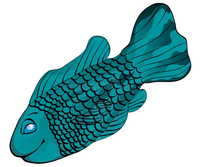 Scaley Tropical Fish stock vector. Illustration of fish - 29425585