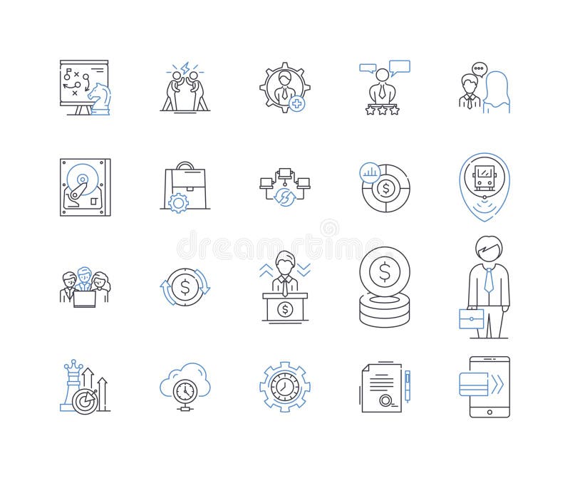 Scaling Down Line Icons Collection. Simplify , Reduce , Minimize ...