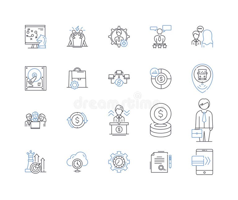Scaling Down Line Icons Collection. Simplify , Reduce , Minimize ...