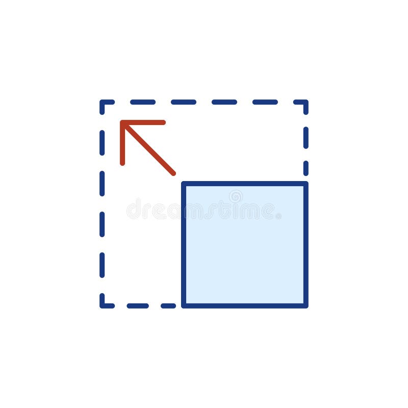 Scaling or Extend Vector Concept Colored Minimal Icon or Symbol Stock ...