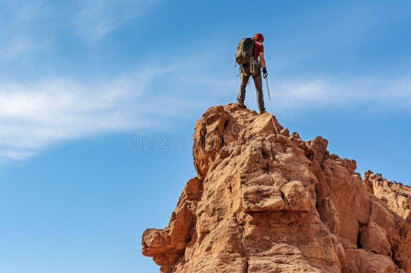 Scaling the Heights - a Journey of Strength and Adventure Stock ... Scaling the Heights - a Journey of Strength and Adventure Stock ...