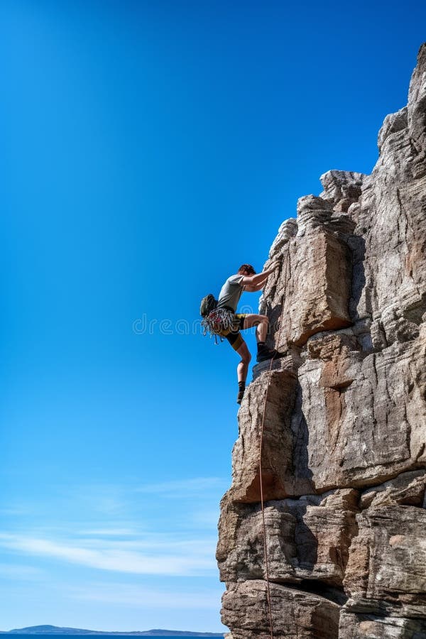 Scaling the Heights - a Journey of Strength and Adventure Stock ... Scaling the Heights - a Journey of Strength and Adventure Stock ...