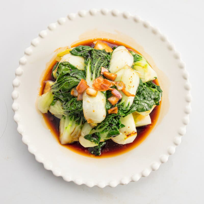 Boiled Cabbage with Scallion Oil Stock Photo - Image of cabbage ...