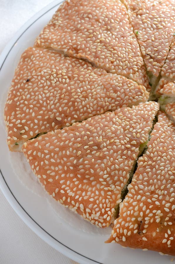Scallion Pancake stock photo. Image of food, confectionery - 57187002