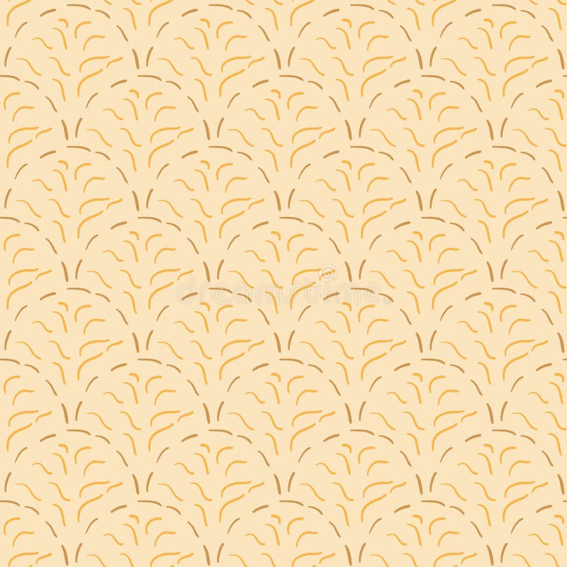 Scallop Abstract Seamless Pattern. Beige Lines Repeat Background ...