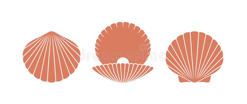 Scallop Logo. Isolated Scallop on White Background Stock Vector ...