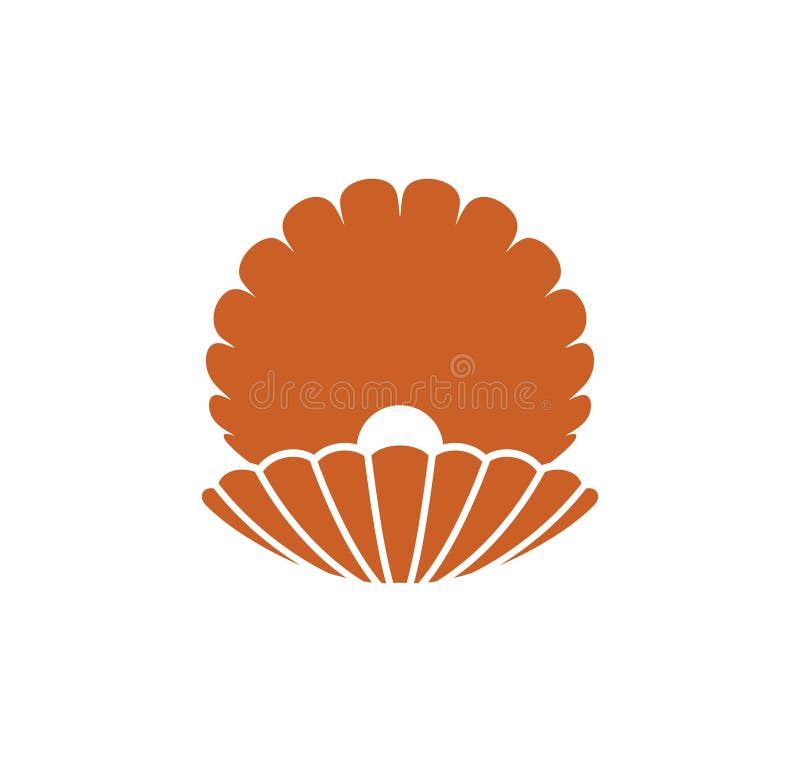 Scallop Logo. Isolated Scallop on White Background Stock Vector ...