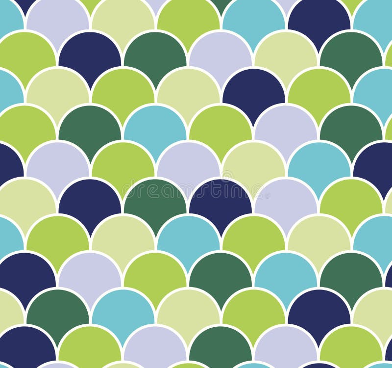 Scallop Seamless Vector Pattern Stock Vector - Illustration of seamless ...