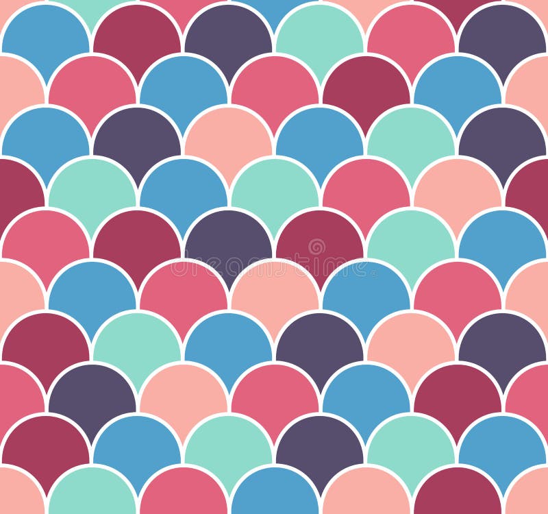 Scallop Seamless Vector Pattern Stock Vector - Illustration of design ...