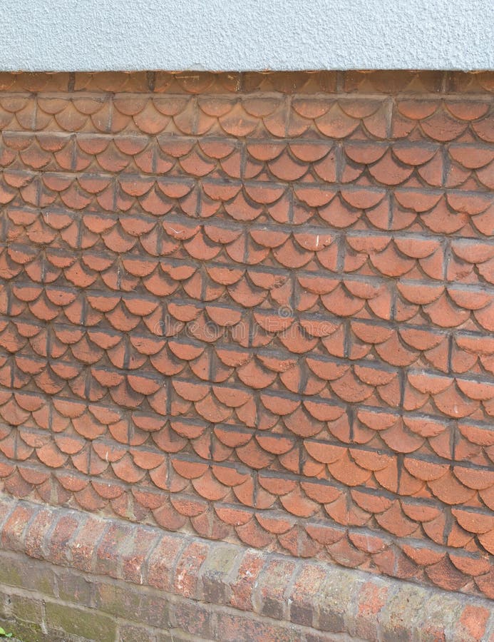 Scallop Shaped Bricks stock image. Image of closeup, textured - 44332907