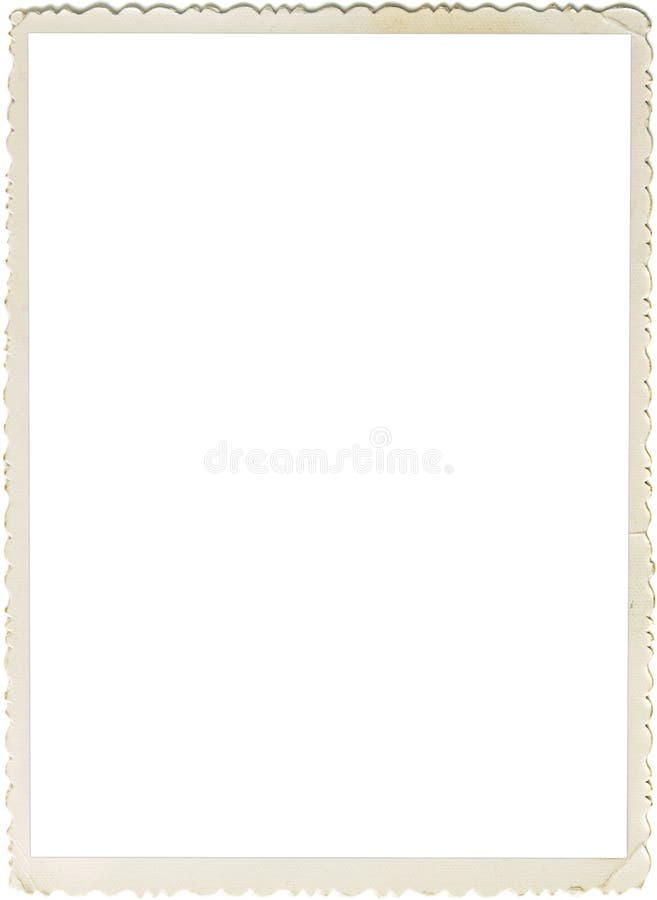 Scalloped Retro Photo Frame Stock Photo - Image of print, abstract: 13211016