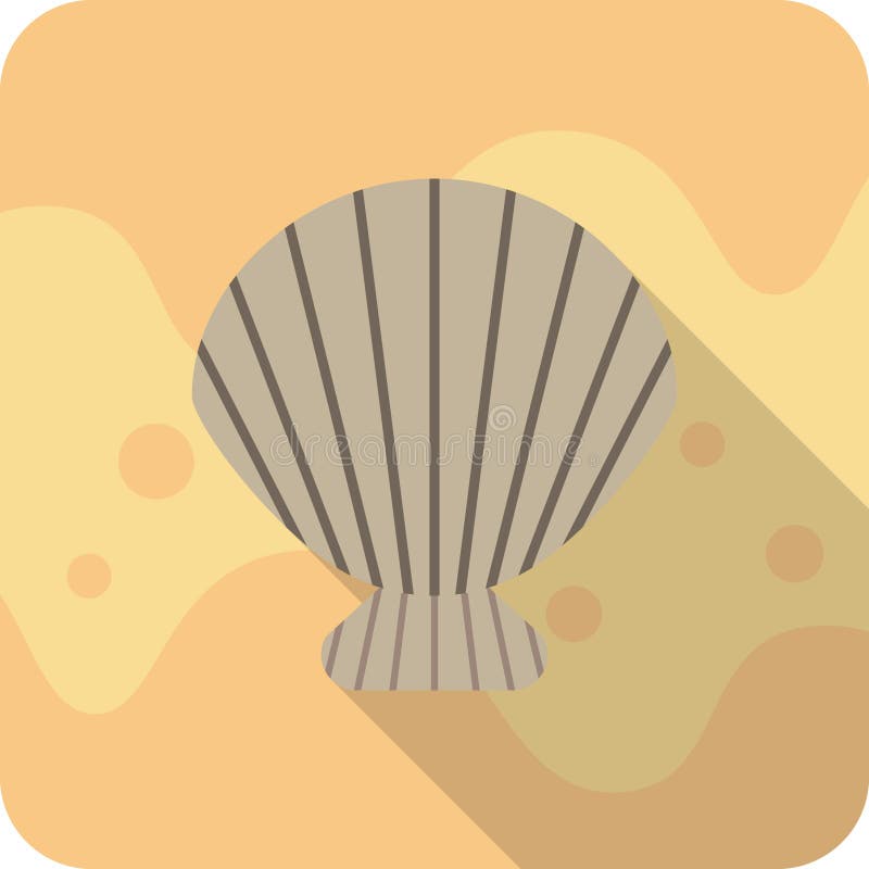 Scallops Shell. Vector Illustration Decorative Design Stock Vector ...