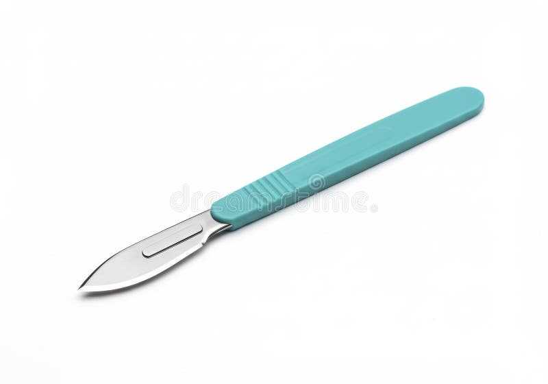 Scalpel with Blue Handle Medical Instrument for Surgery Stock ...
