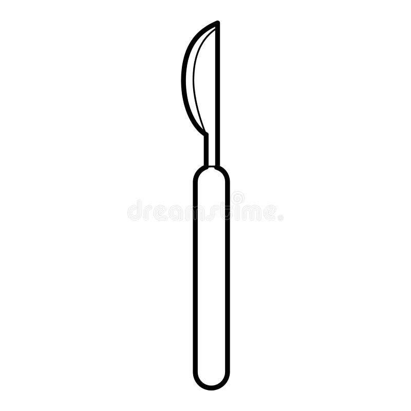 Scalpel Icon, Outline Style Stock Vector - Illustration of design ...