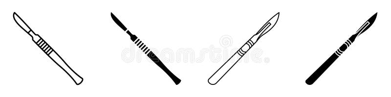 Scalpel icon vector stock vector. Illustration of scalpel - 347973871