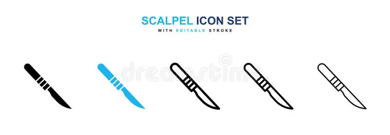 Scalpel icon vector stock illustration. Illustration of template ...