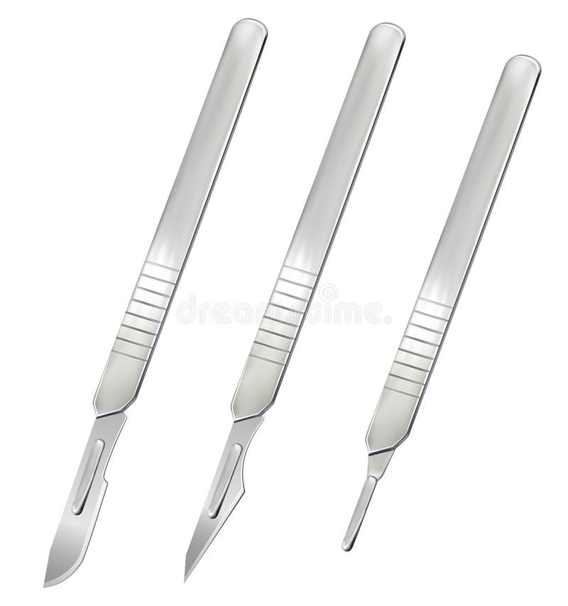Surgical Instrument Set. All-metal Abdominal Reusable Scalpel, Straight ...