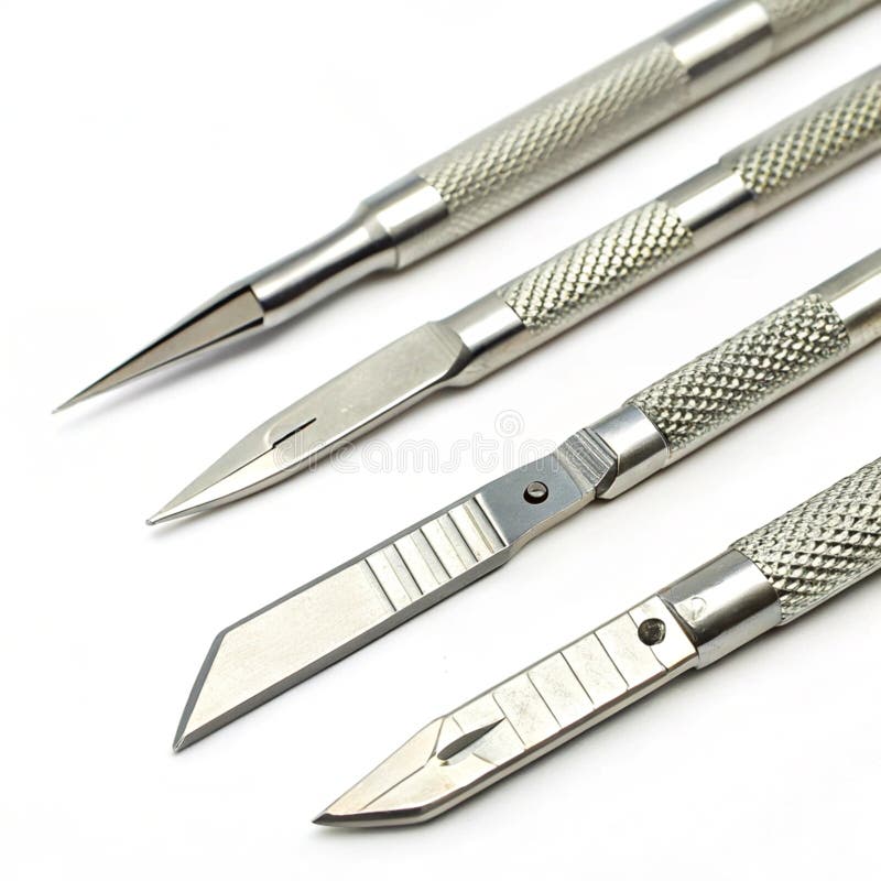 Scalpels on Transparent Background Stock Illustration - Illustration of ...