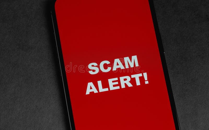 Scam Alert Concept on Screen Mobile Editorial Photography - Image of ...