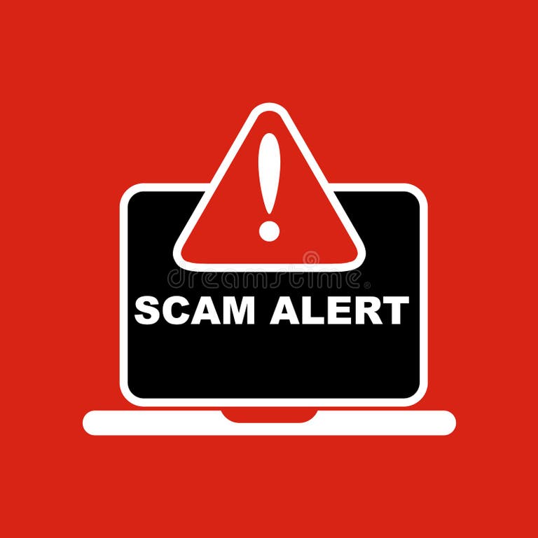 Scam Alert. Hacker Attack and Web Security Vector Concept, Phishing ...