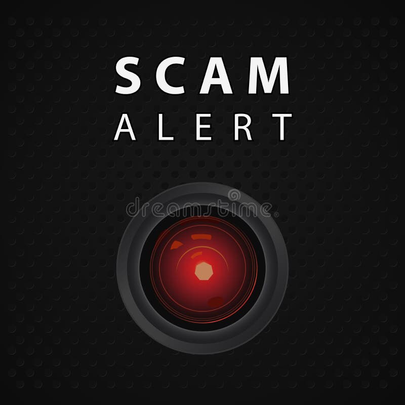 Scam alert indicator stock vector. Illustration of internet - 131527228