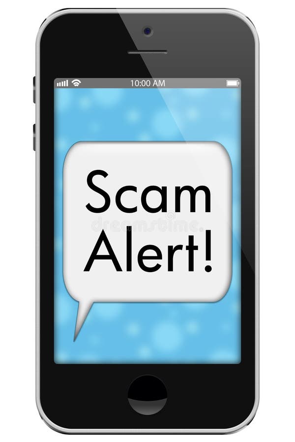 Scam Alert stock illustration. Illustration of cellular - 47356712