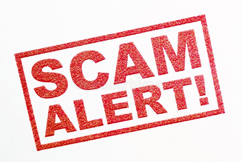 Scam Alert - Red Text Stamp Stock Image - Image of scammer, crime ...