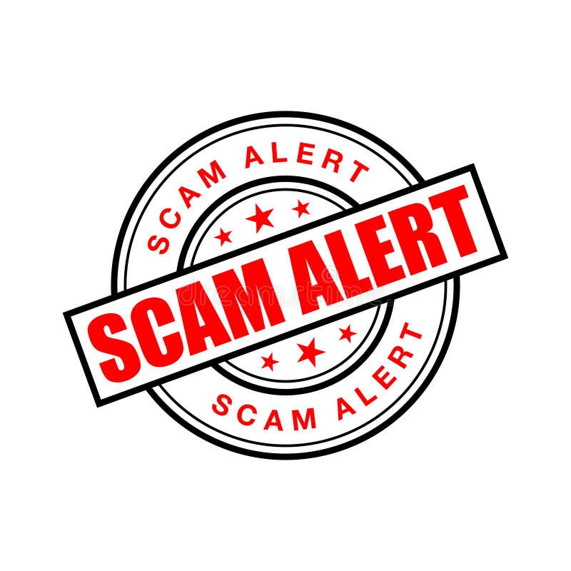 Scam Alert Rubber Stamp Vector Template Stock Vector - Illustration of ...