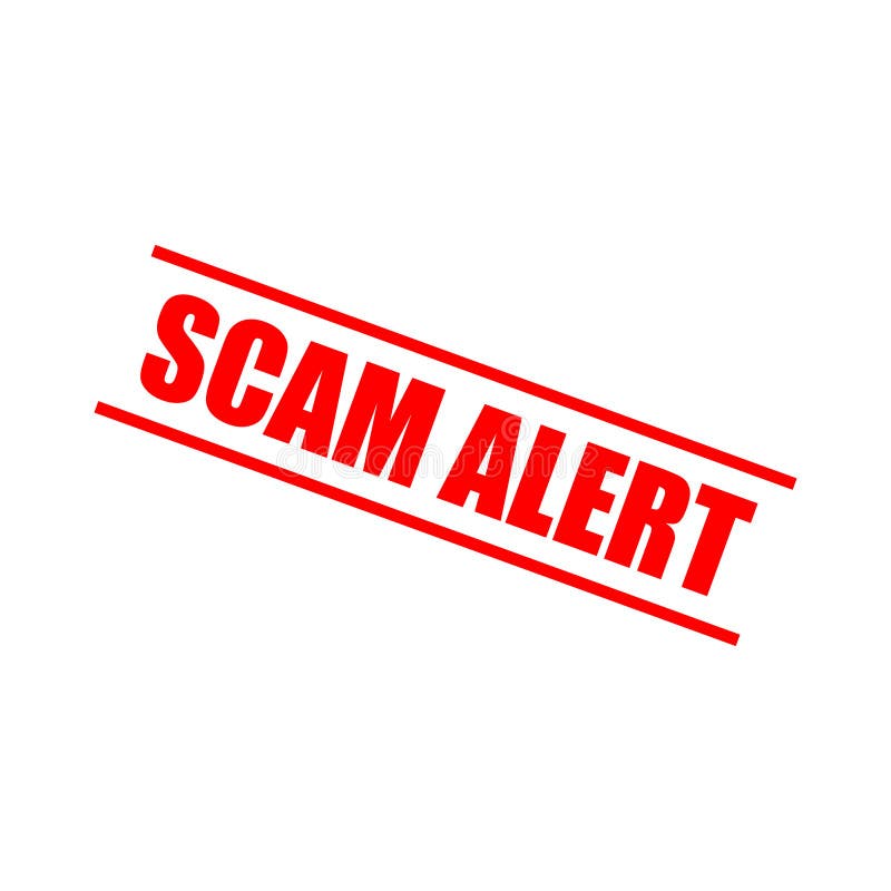 Scam Alert Rubber Stamp Vector Template Stock Vector - Illustration of ...