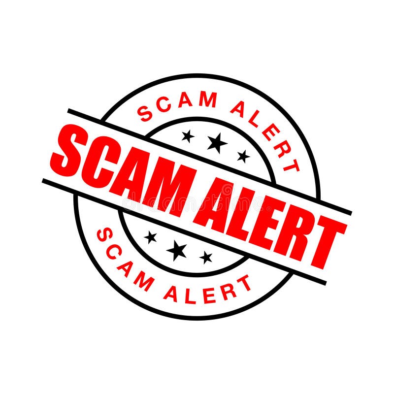 Scam Alert Rubber Stamp Vector Template Stock Vector - Illustration of ...