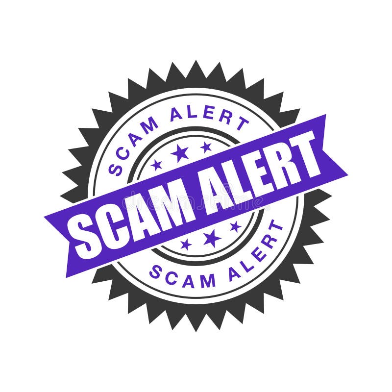 Scam Alert Rubber Stamp Vector Template Stock Vector - Illustration of ...
