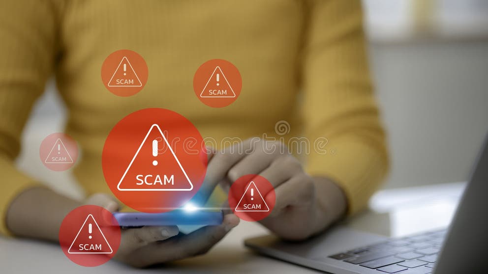 Scam Alert, Software Warning Fraud, Cyber Security. Hacker Detection ...