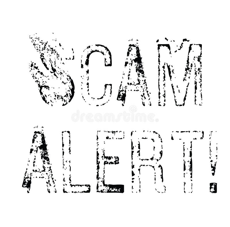 Scam Alert White Background Stock Illustrations – 581 Scam Alert White ...