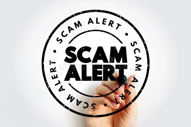 Scam Alert Text Stamp, Concept Background Stock Photo - Image of grunge ...