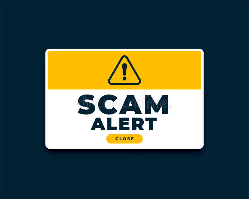 Scam Alert Warning Background To Keep You Safe from Crypto Cheat Stock ...