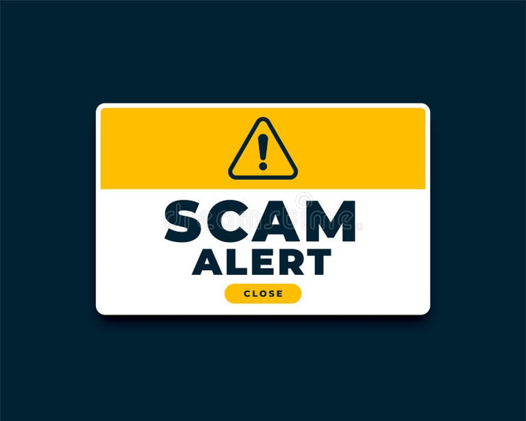 Scam Alert Warning Background To Keep You Safe from Crypto Cheat Stock ...