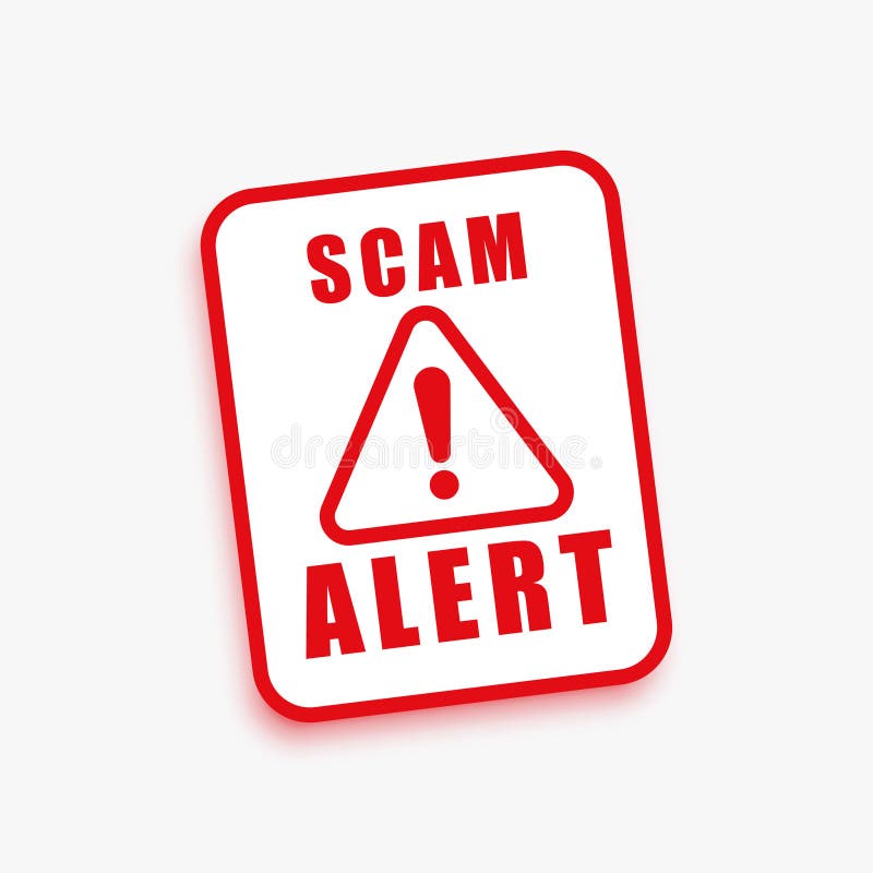 Scam Alert Warning Background To Keep You Save from Online Scam Stock ...