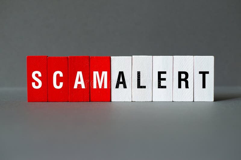 Scam Alert - Word Concept on Building Blocks, Text Stock Photo - Image ...
