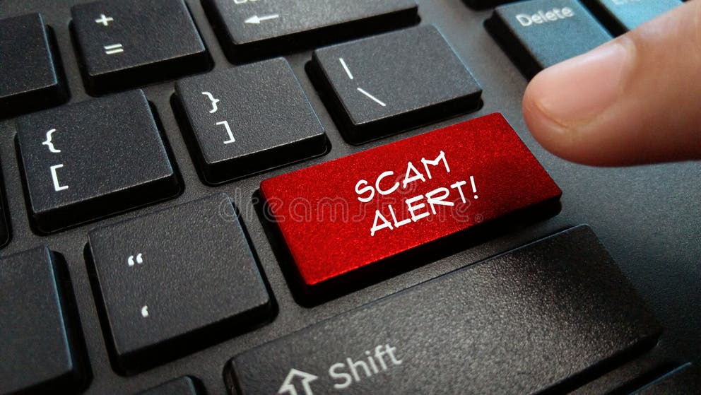 Scam Alert Word on Keyboard Stock Image - Image of button, attention ...