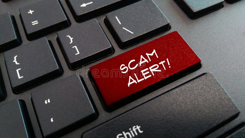 Scam Alert Word on Keyboard Stock Image - Image of careful, black ...