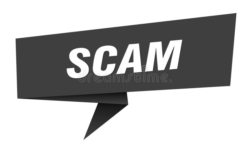 Scam Banner. Scam Speech Bubble, Label, Sticker, Sign Template Stock ...