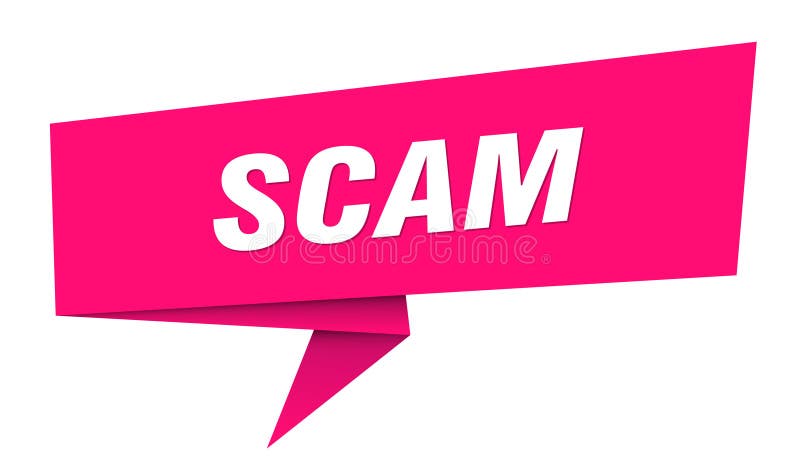 Scam Banner. Scam Speech Bubble, Label, Sticker, Sign Template Stock ...