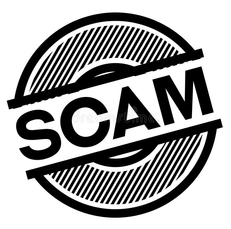 Scam black stamp stock vector. Illustration of identity - 123578760