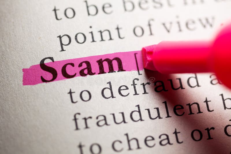 Scam stock photo. Image of book, closeup, scam, word - 178238648