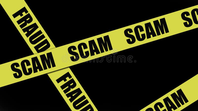 Scam and Fraud Alert, Caution and Warning Concept Stock Illustration ...