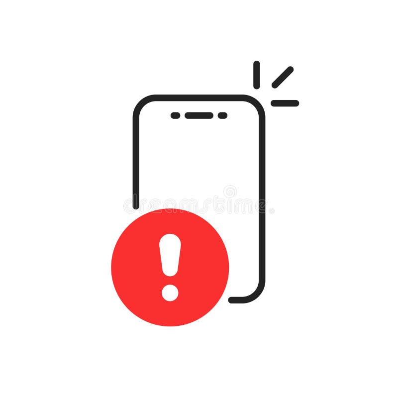 Scam or Fraud Alert Message Like Phone Notice Stock Vector ...