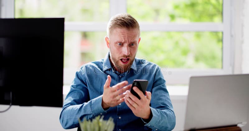 Scam Message. Email Text Mistake Fail Stock Image - Image of mistake ...